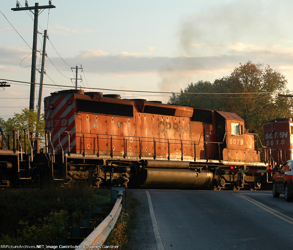 Westbound CP Ballast train crossing Regional Road 8